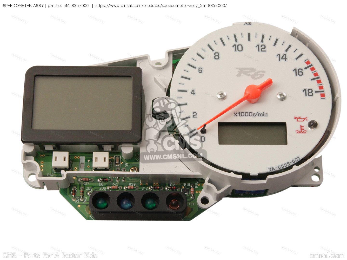 SPEEDOMETER ASSY for YZF-R6 2002 5MTD FRANCE 1A5MT-351F2 - order at CMSNL