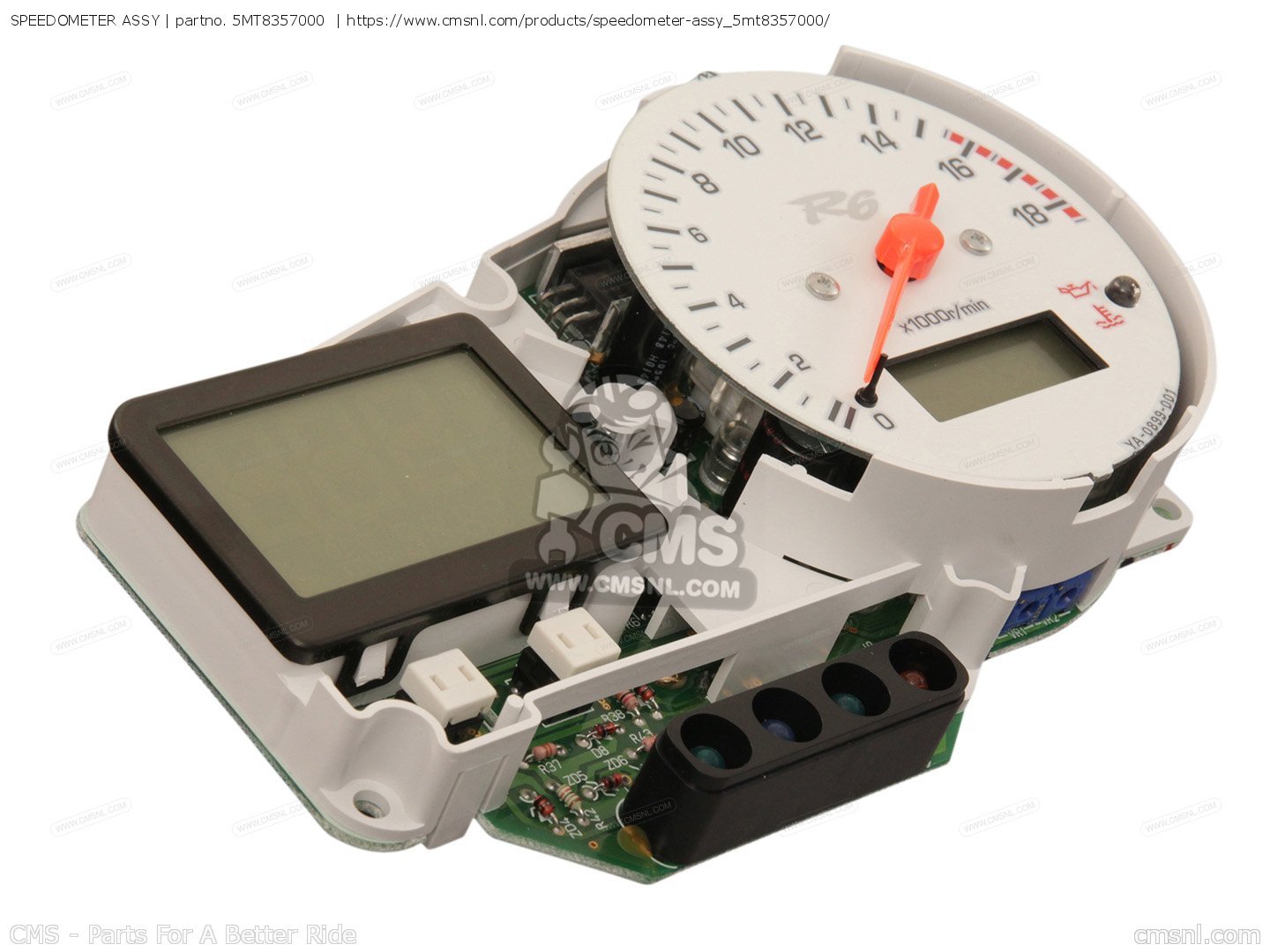 SPEEDOMETER ASSY for YZF-R6 2002 5MTD FRANCE 1A5MT-351F2 - order at CMSNL