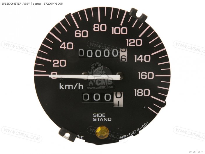 37200MY9008: SPEEDOMETER ASSY Honda - buy the 37200-MY9-008 at CMSNL