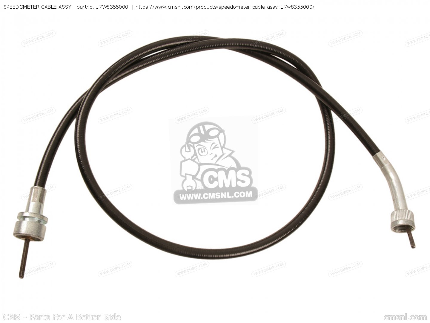 17W8355000: SPEEDOMETER CABLE ASSY Yamaha - buy the 17W-83550-00-00 at ...