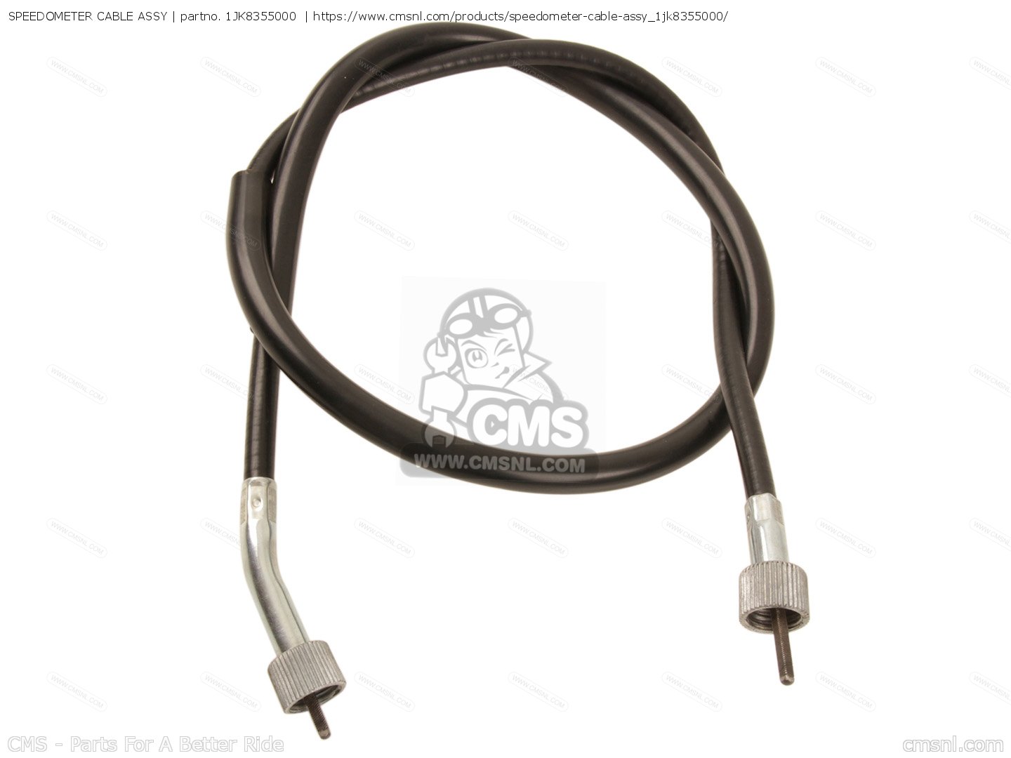 1JK8355000: Speedometer Cable Assy Yamaha - buy the 1JK-83550-00 at CMSNL