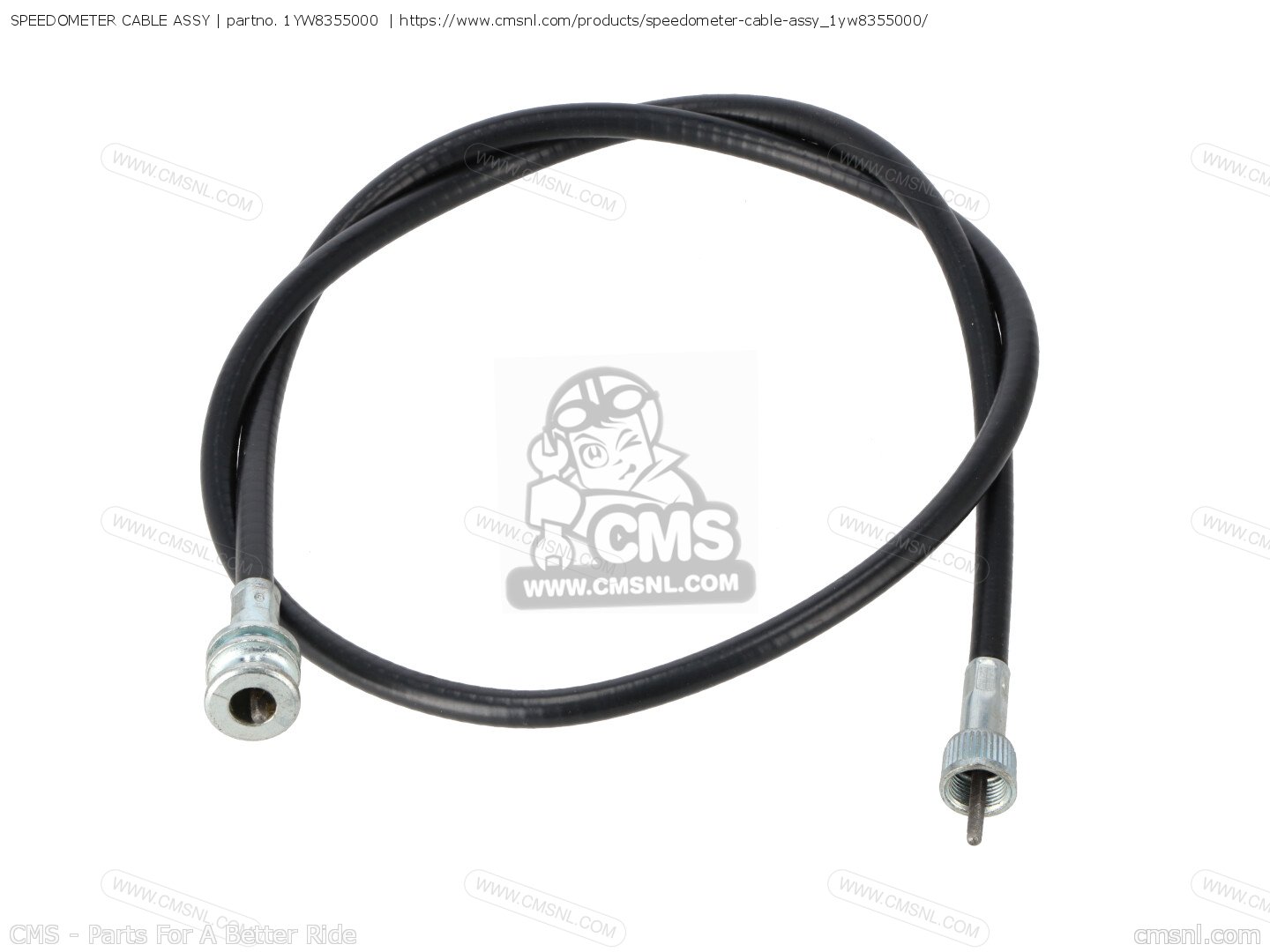 1YW8355000: SPEEDOMETER CABLE ASSY Yamaha - buy the 1YW-83550-00-00 at ...