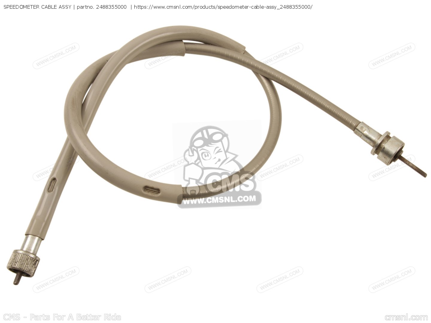 2488355000: Speedometer Cable Assy Yamaha - buy the 248-83550-00 at CMSNL