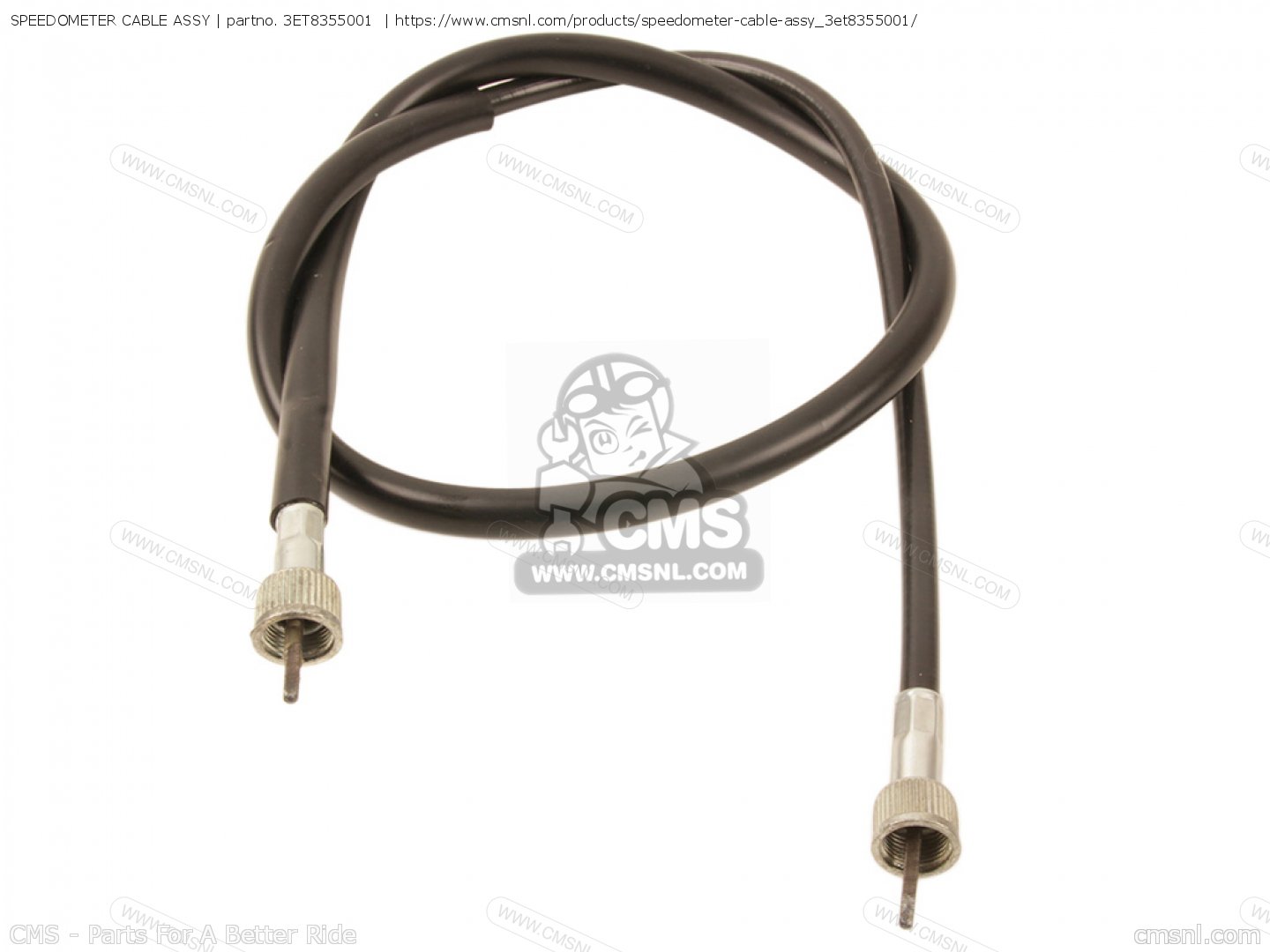 3ET8355001: SPEEDOMETER CABLE ASSY Yamaha - buy the 3ET-83550-01-00 at ...