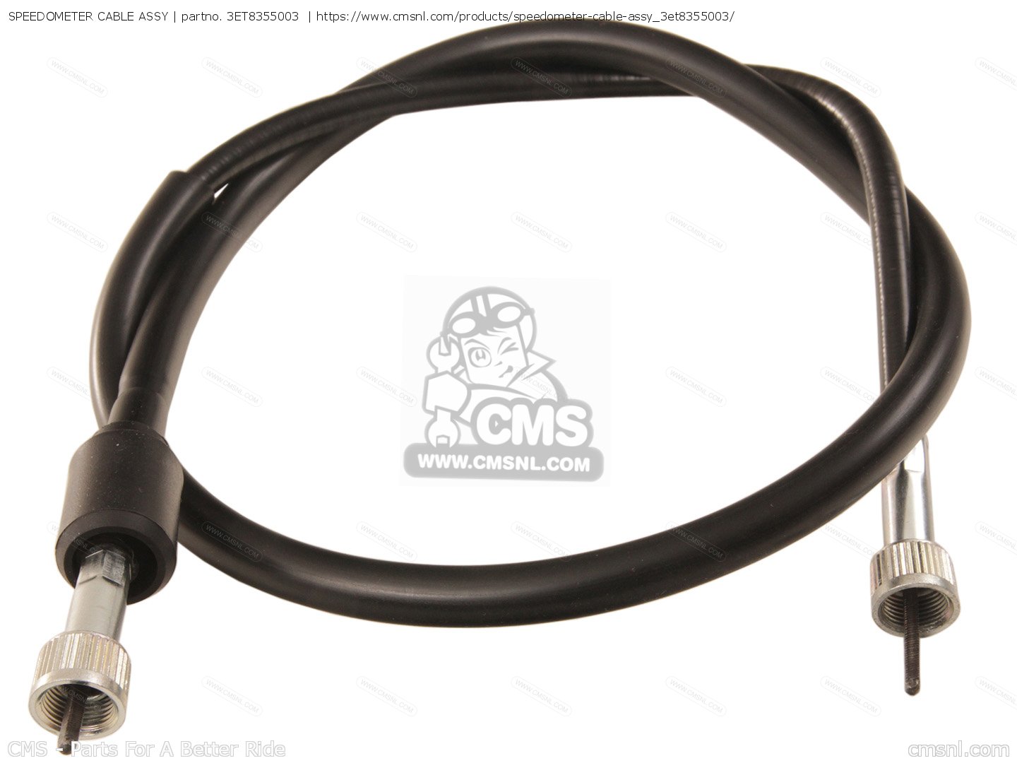 3ET8355003: SPEEDOMETER CABLE ASSY Yamaha - buy the 3ET-83550-03-00 at CMSNL
