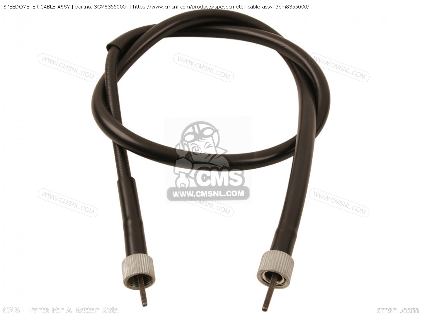 3GM8355000: SPEEDOMETER CABLE ASSY Yamaha - buy the 3GM-83550-00-00 at ...