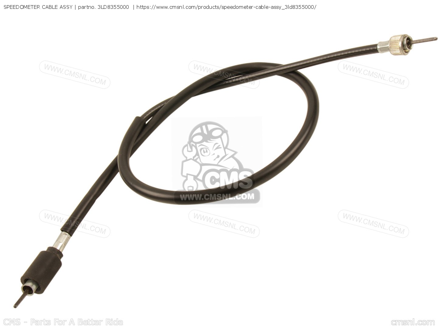 3LD8355000: SPEEDOMETER CABLE ASSY Yamaha - buy the 3LD-83550-00-00 at ...