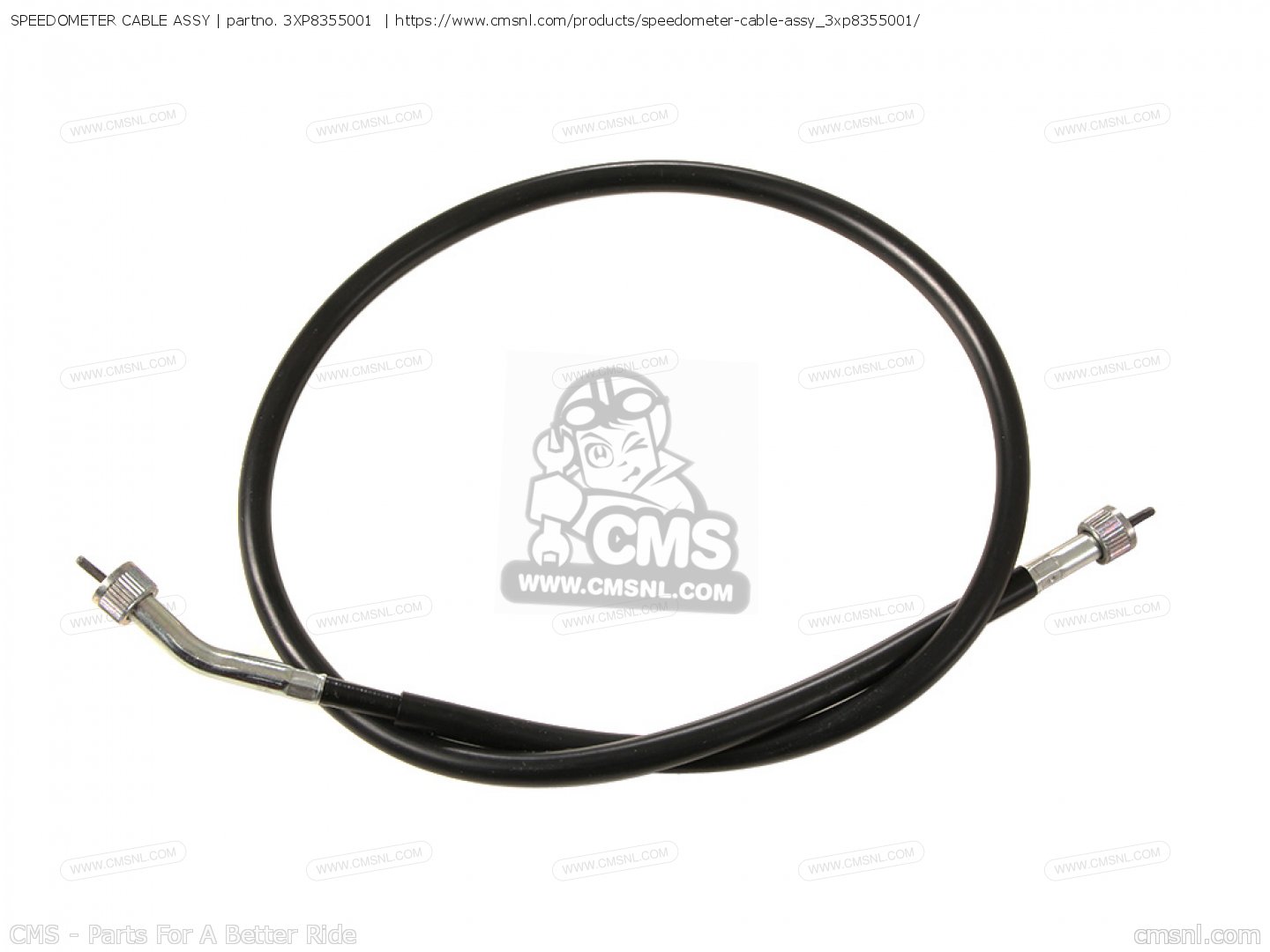 3XP8355001: SPEEDOMETER CABLE ASSY Yamaha - buy the 3XP-83550-01-00 at ...