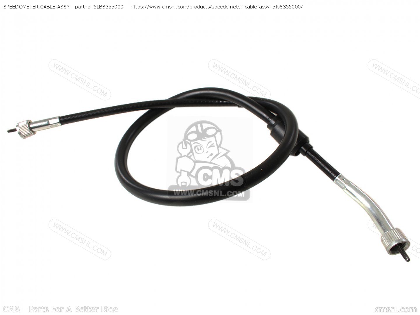5LB8355000: SPEEDOMETER CABLE ASSY Yamaha - buy the 5LB-83550-00-00 at ...