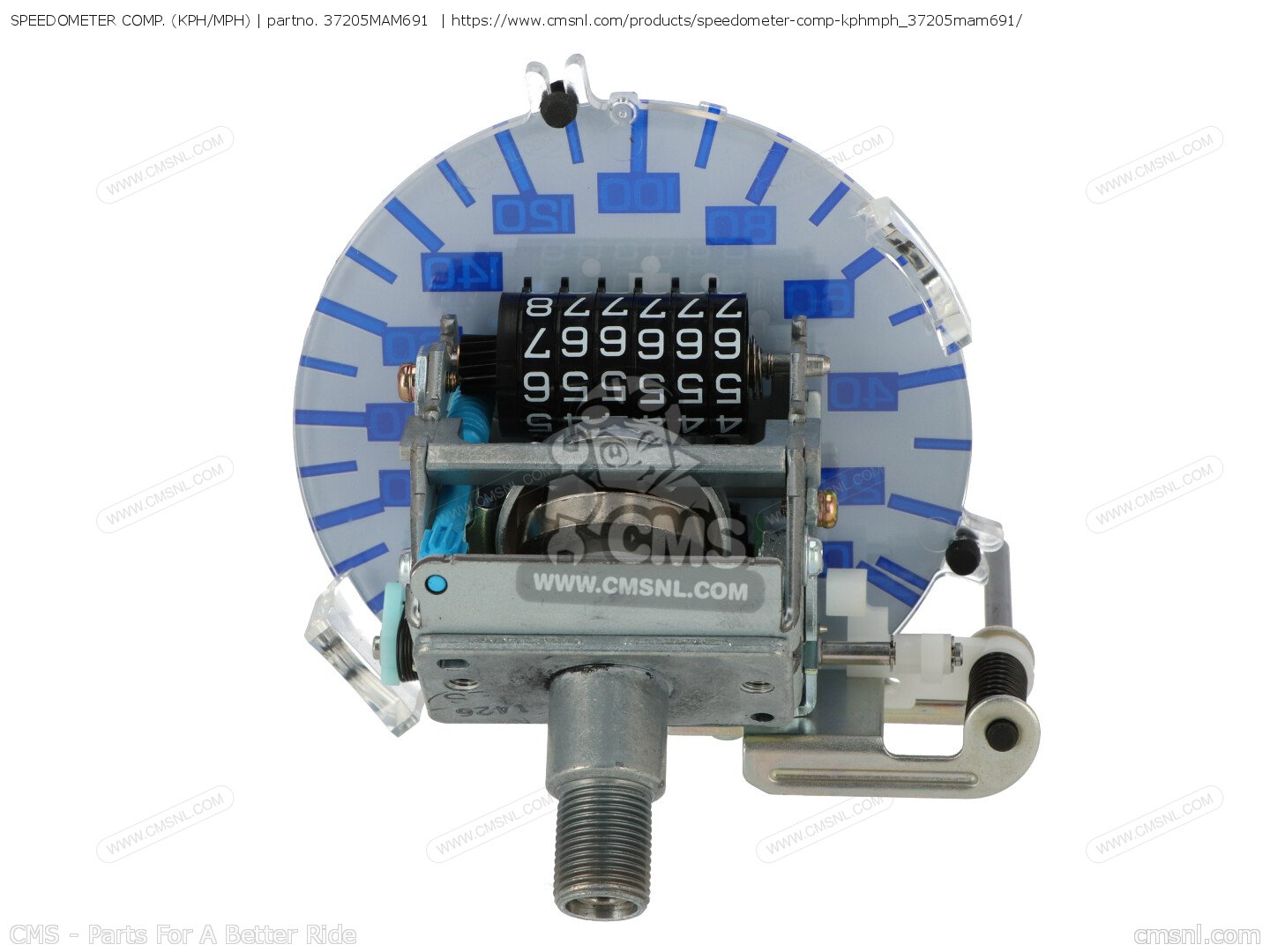 37205MAM691: SPEEDOMETER COMP. (KPH/MPH) Honda - buy the 37205-MAM-691 ...
