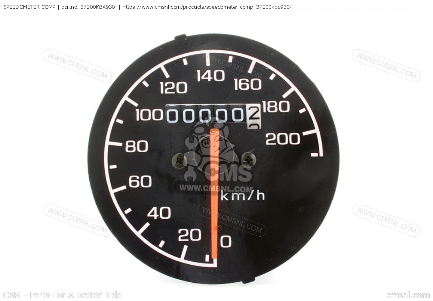 37200KBA930: Speedometer Comp Honda - buy the 37200-KBA-930 at CMSNL