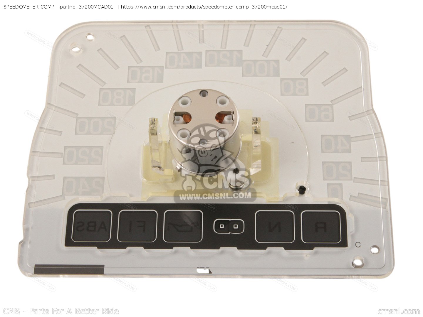 37200MCAD01: SPEEDOMETER COMP Honda - buy the 37200-MCA-D01 at CMSNL