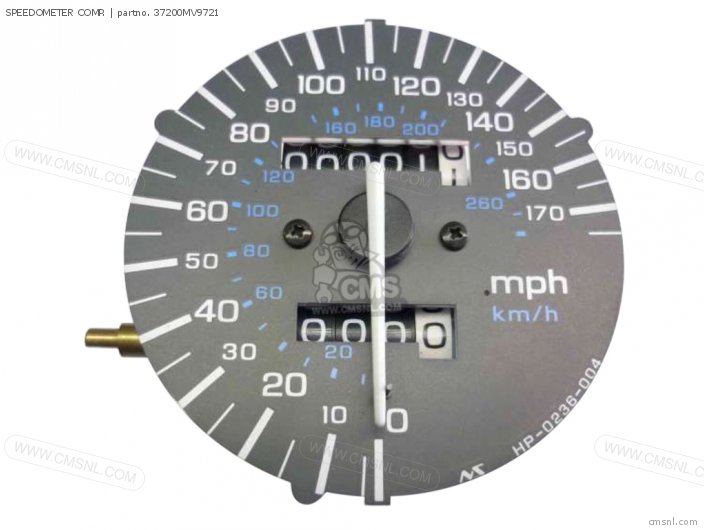 37200MV9721: SPEEDOMETER COMP. Honda - buy the 37200-MV9-721 at CMSNL