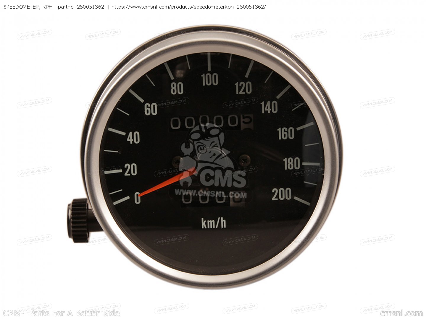250051362: SPEEDOMETER, KPH Kawasaki - buy the 25005-1362 at CMSNL