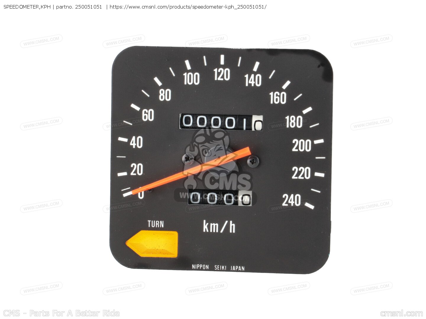 250051051: SPEEDOMETER,KPH Kawasaki - buy the 25005-1051 at CMSNL