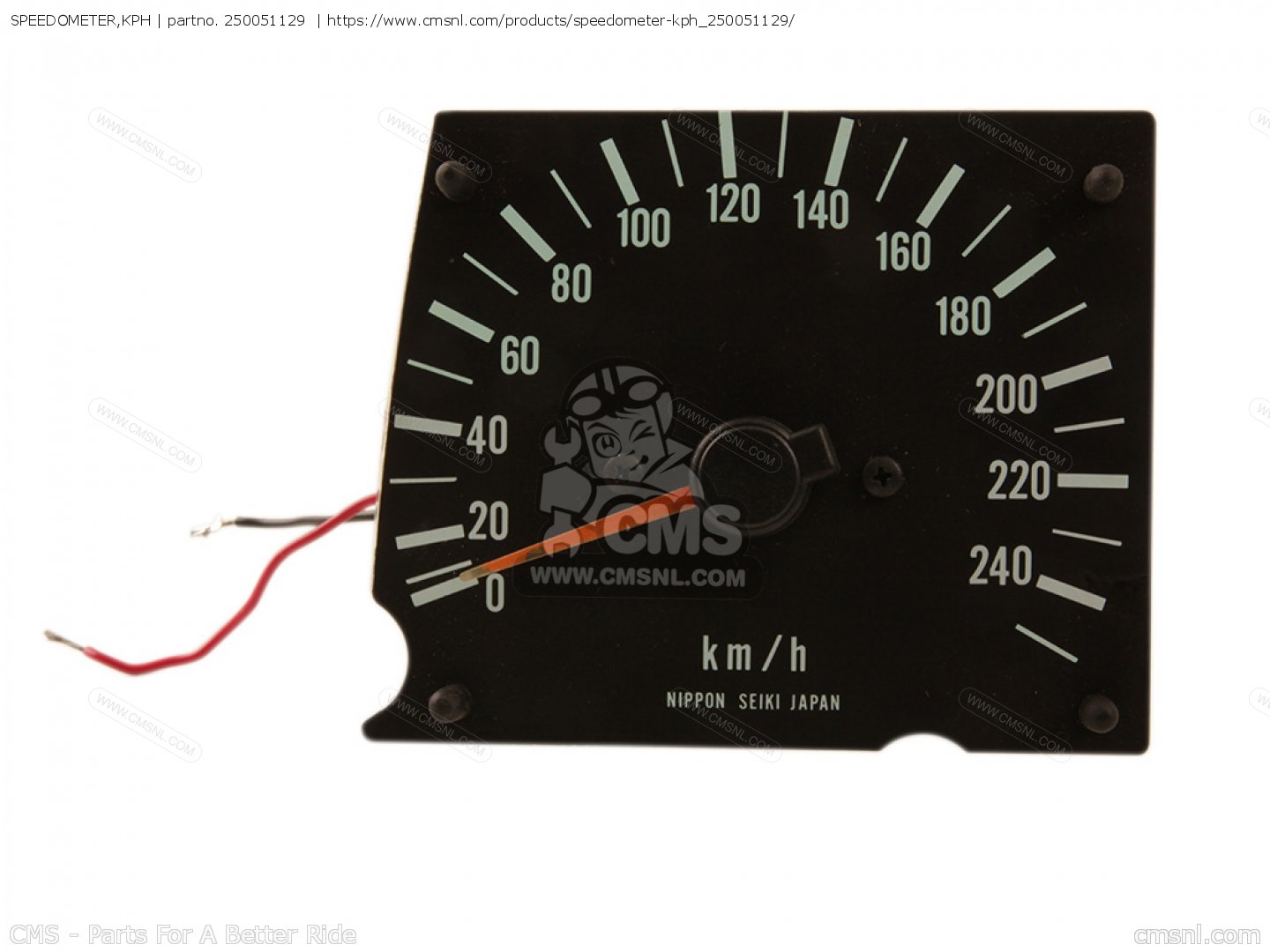 250051129: SPEEDOMETER,KPH Kawasaki - buy the 25005-1129 at CMSNL