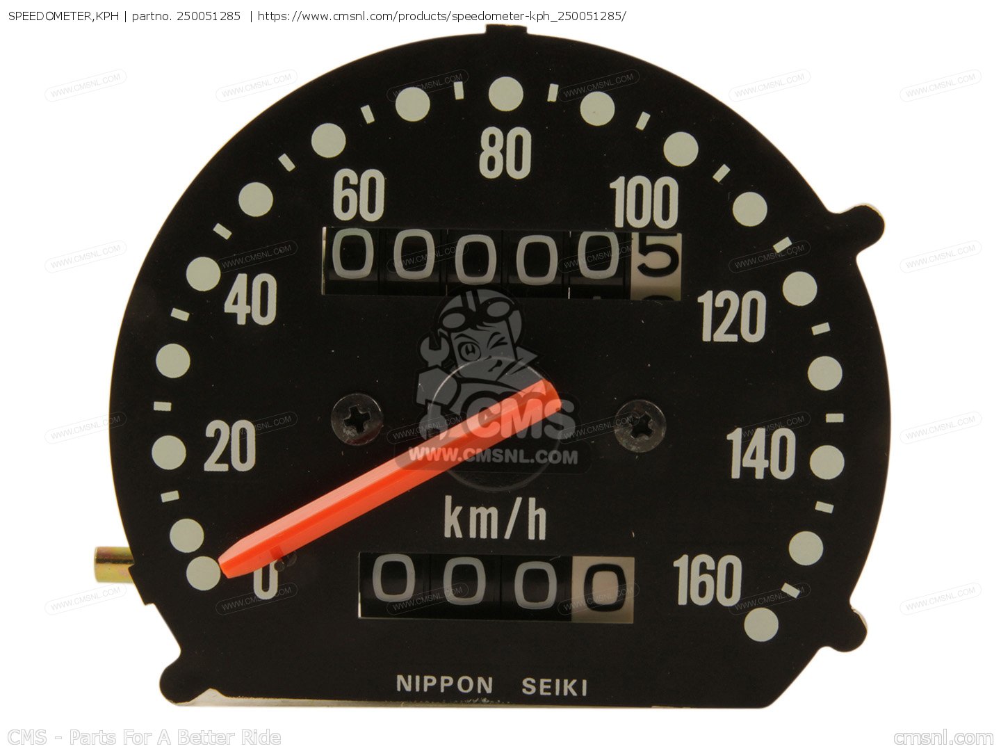 250051285: SPEEDOMETER,KPH Kawasaki - buy the 25005-1285 at CMSNL