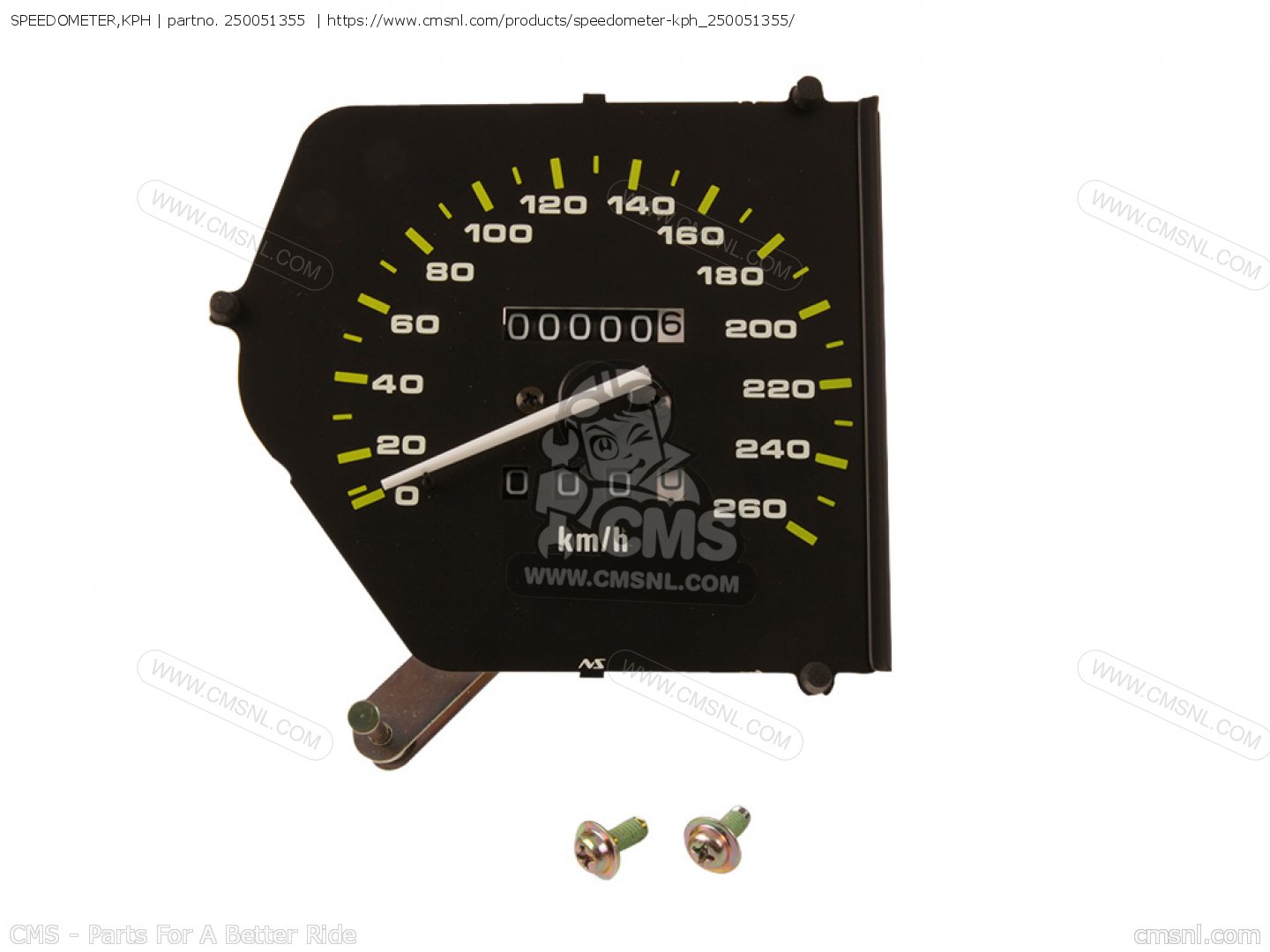 250051355: SPEEDOMETER,KPH Kawasaki - buy the 25005-1355 at CMSNL