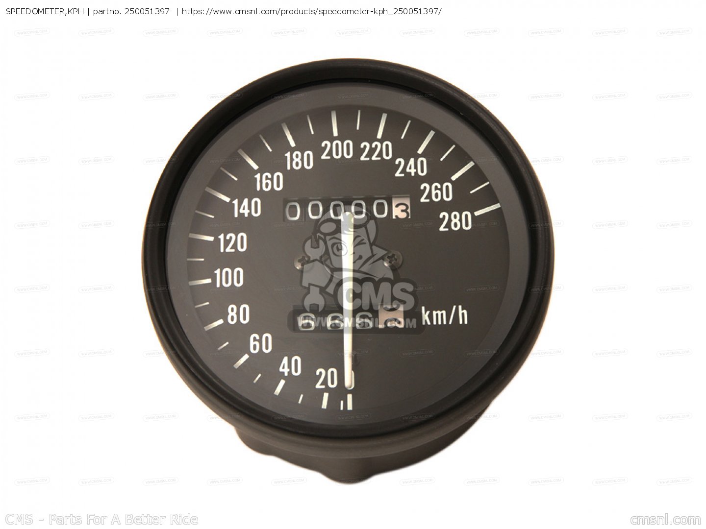 250051397: SPEEDOMETER,KPH Kawasaki - buy the 25005-1397 at CMSNL