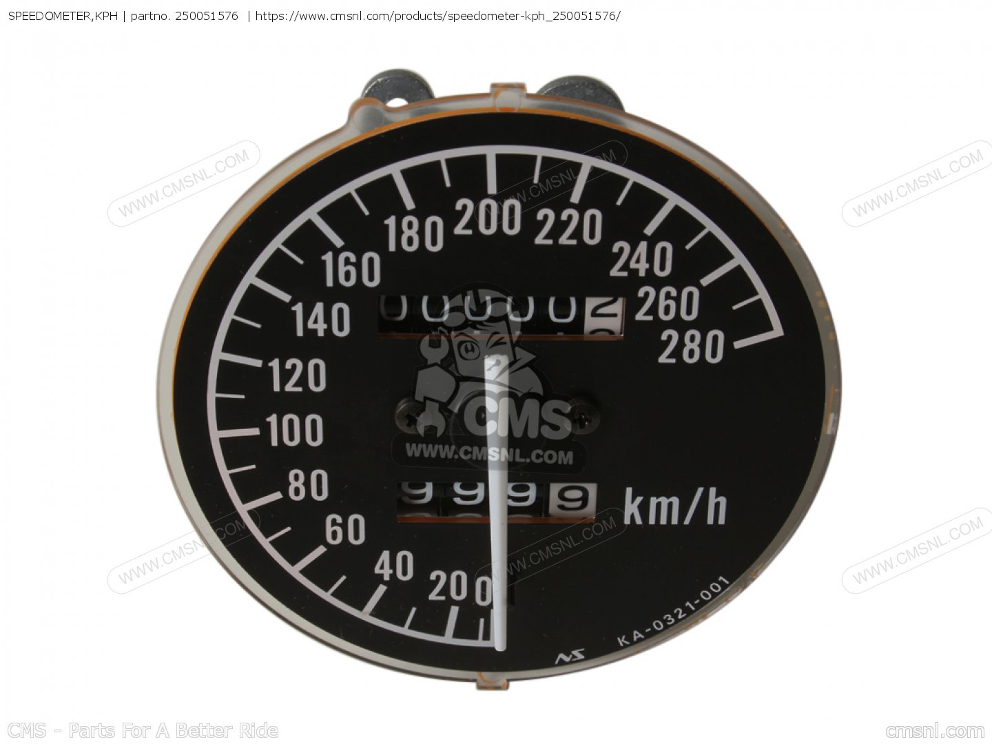 250051576: Speedometer,kph Kawasaki - buy the 25005-1576 at CMSNL