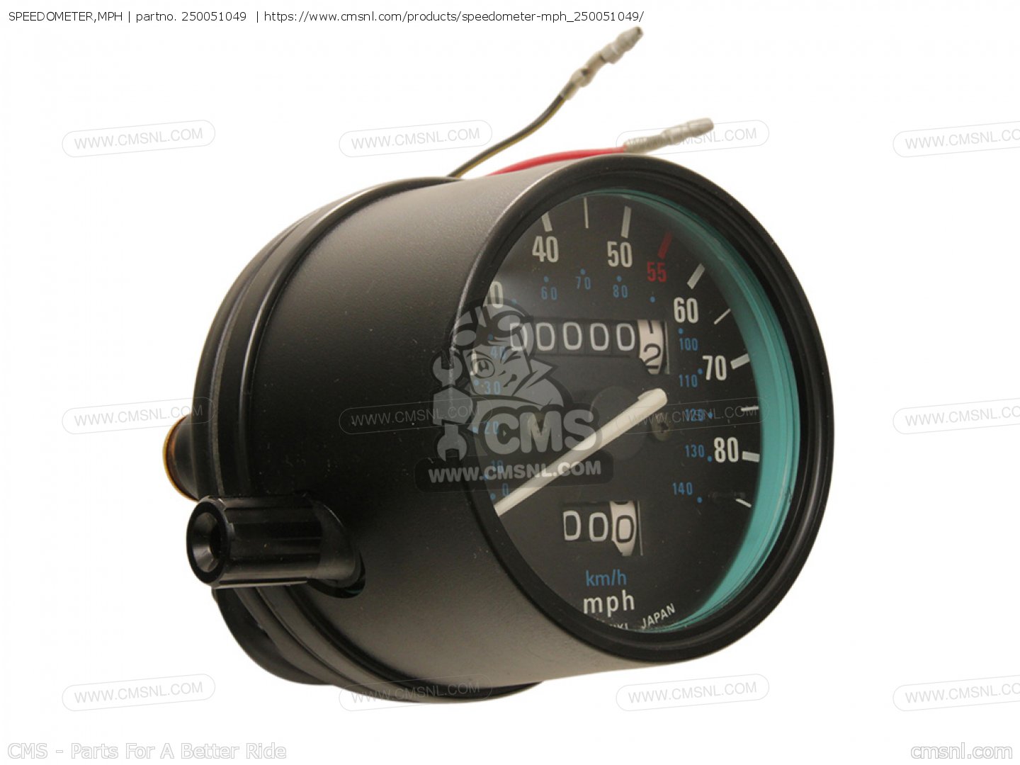 SPEEDOMETER,MPH for KL250A3 KLR250 1980 CANADA - order at CMSNL