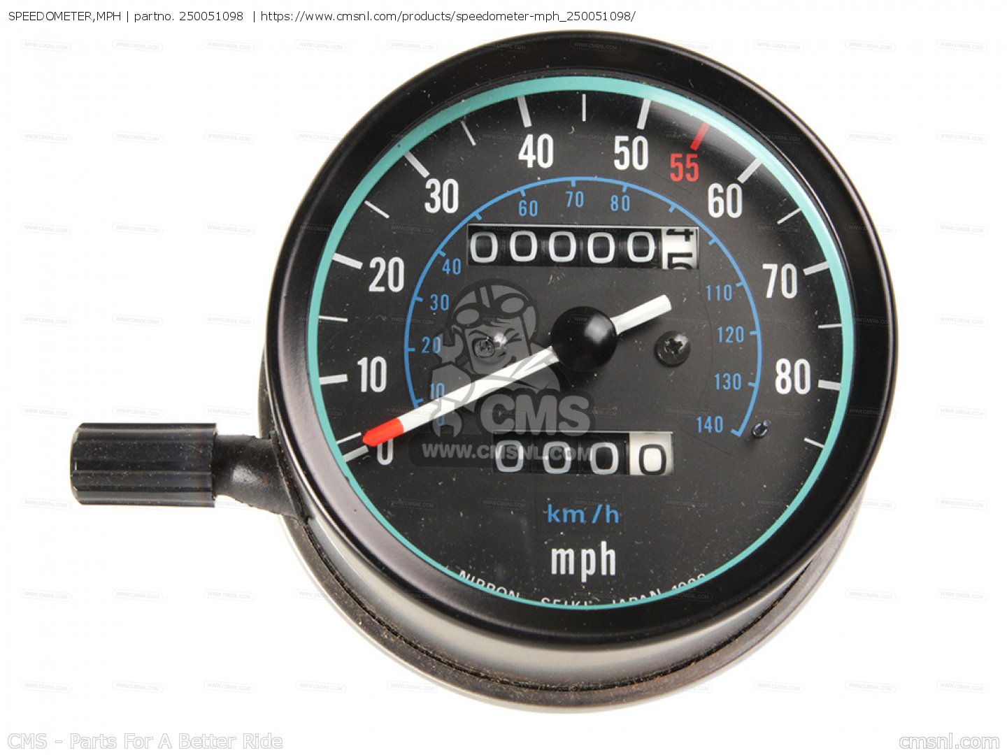 250051098: Speedometer,mph Kawasaki - buy the 25005-1098 at CMSNL