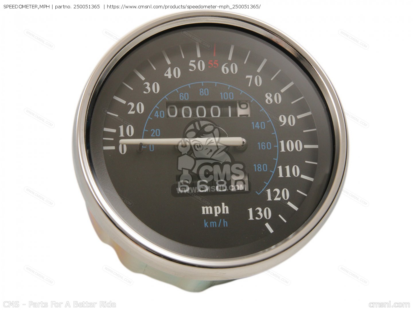 250051365: Speedometer,mph Kawasaki - buy the 25005-1365 at CMSNL