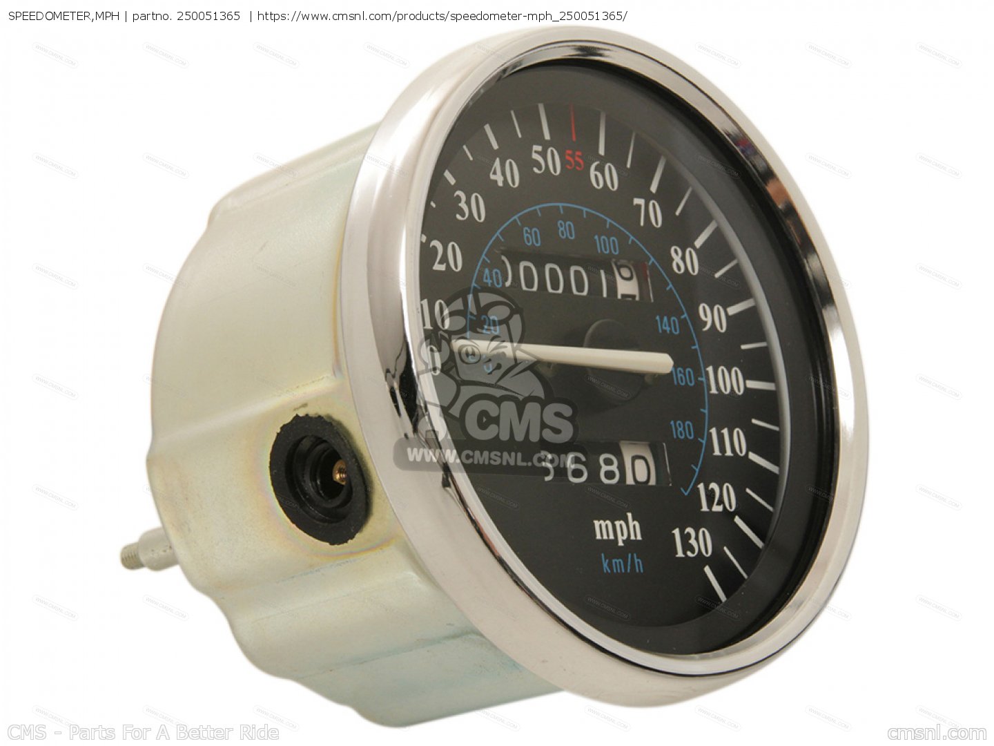 250051365: Speedometer,mph Kawasaki - buy the 25005-1365 at CMSNL