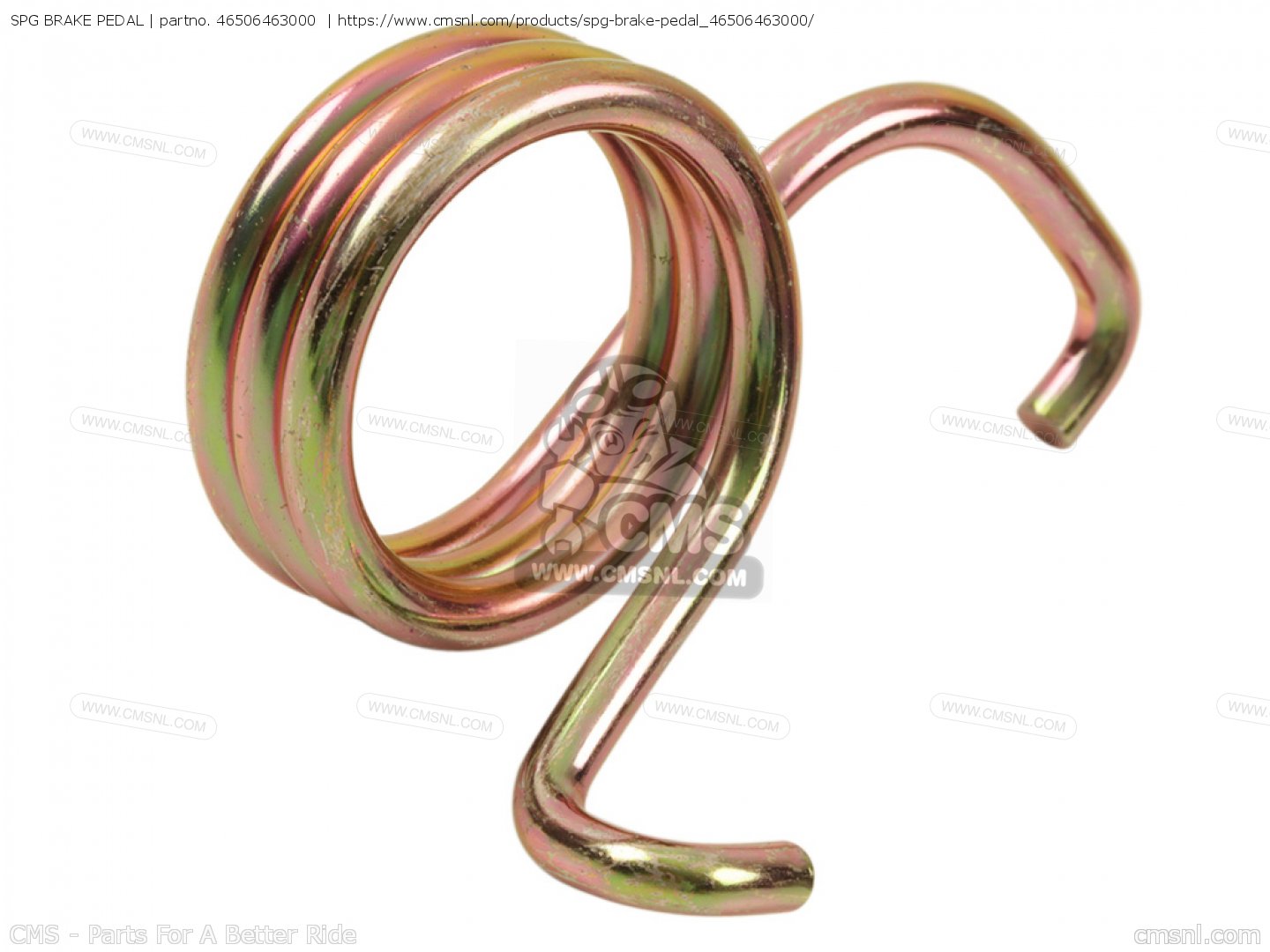 46506463000: SPG BRAKE PEDAL Honda - buy the 46506-463-000 at CMSNL