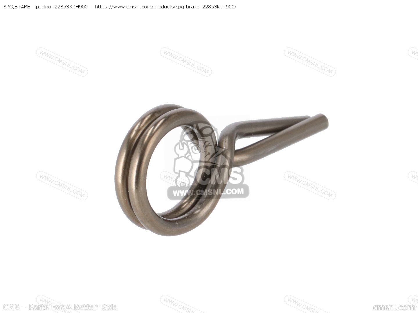 22853KPH900: SPG,BRAKE Honda - buy the 22853-KPH-900 at CMSNL