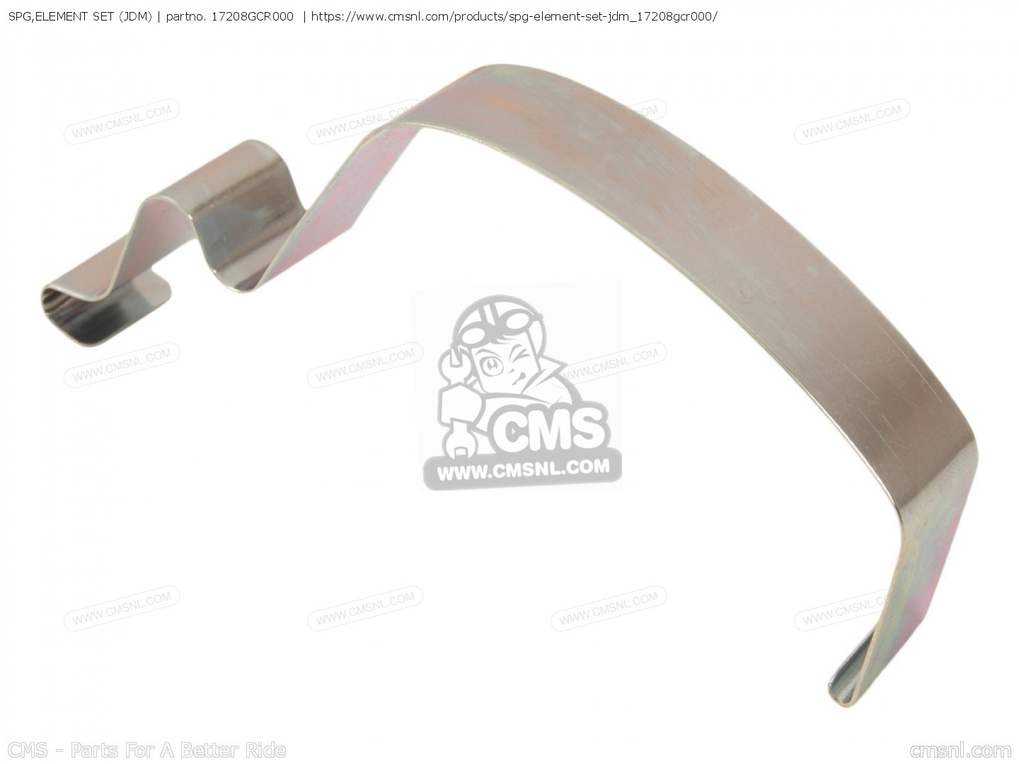 17208GCR000: SPG,ELEMENT SET Honda - buy the 17208-GCR-000 at CMSNL