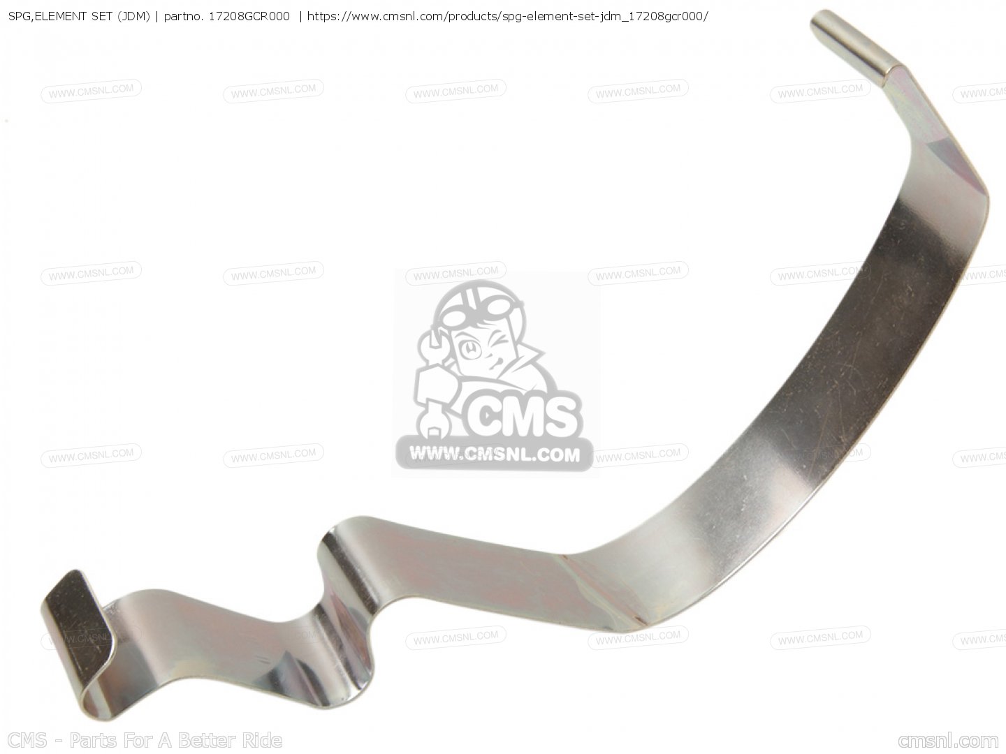 17208GCR000: SPG,ELEMENT SET Honda - buy the 17208-GCR-000 at CMSNL