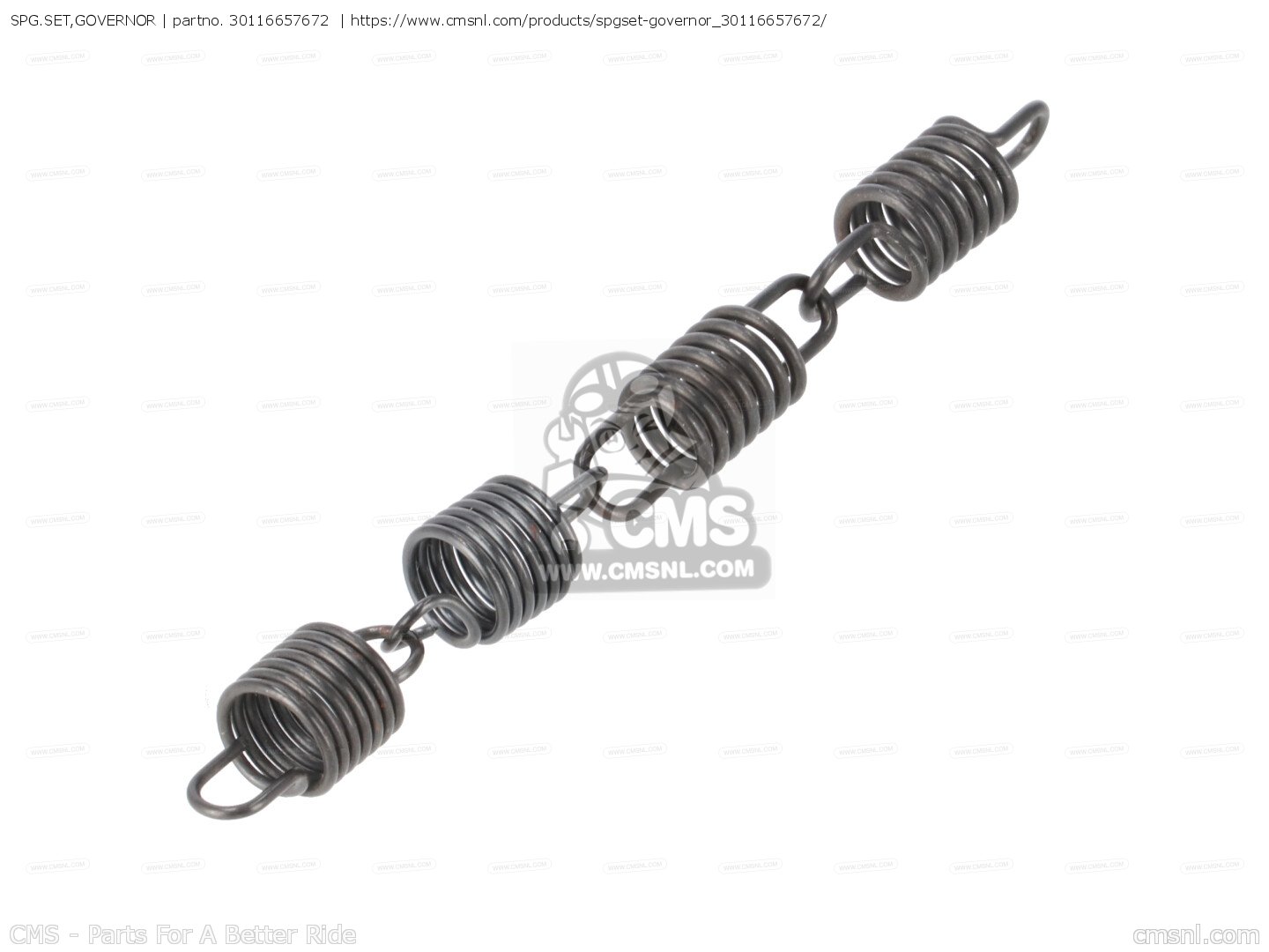 30116657672: SPG.SET,GOVERNOR Honda - buy the 30116-657-672 at CMSNL