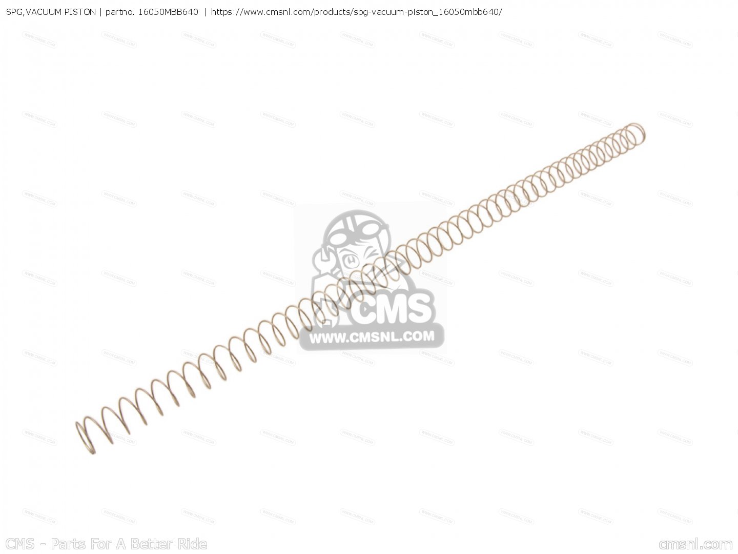 16050MBB640: Spg,vacuum Piston Honda - buy the 16050-MBB-640 at CMSNL