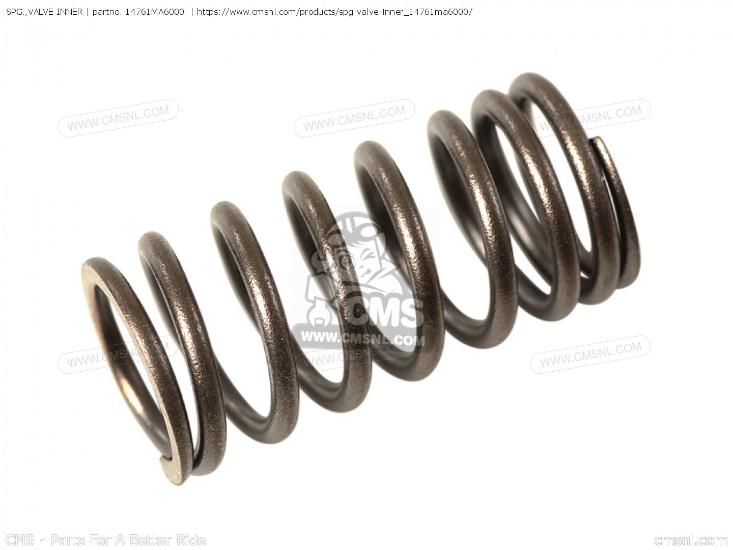 14761MA6000: SPG.,VALVE INNER Honda - buy the 14761-MA6-000 at CMSNL