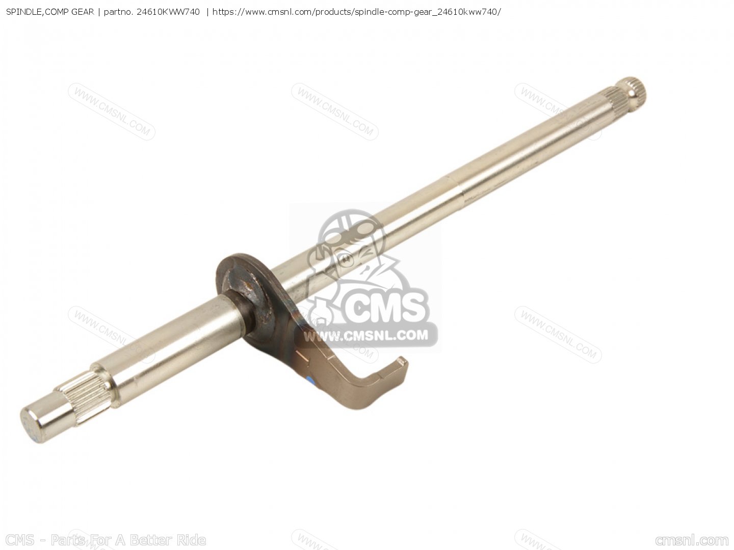 24610KWW740: SPINDLE,COMP GEAR Honda - buy the 24610-KWW-740 at CMSNL