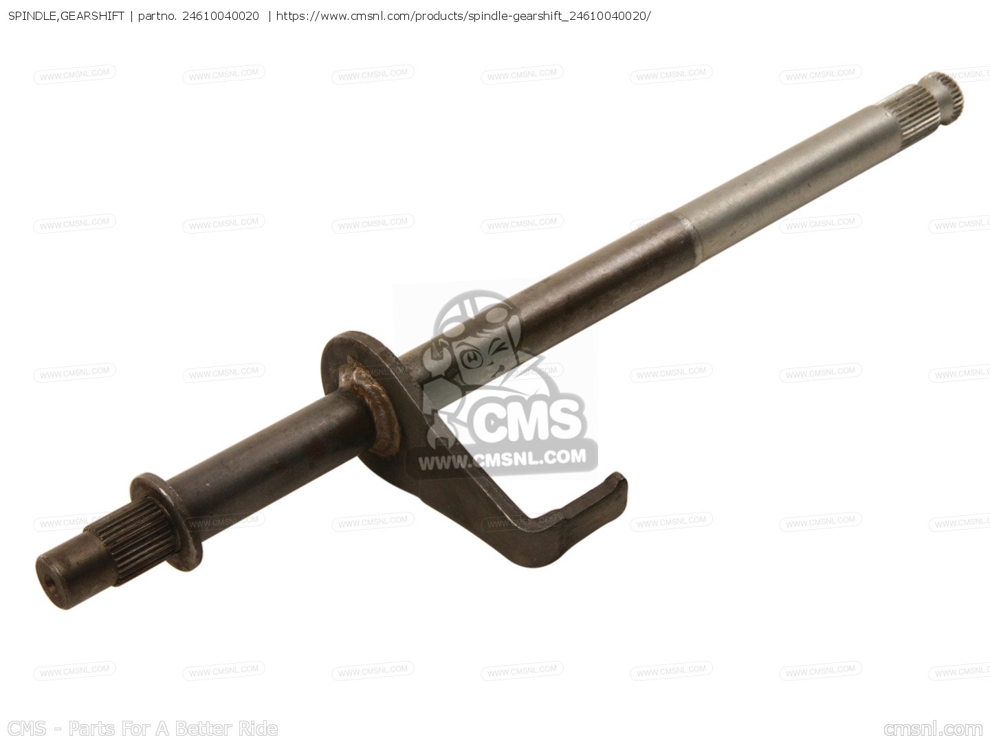 24610040020: SPINDLE,GEARSHIFT Honda - buy the 24610-040-020 at CMSNL