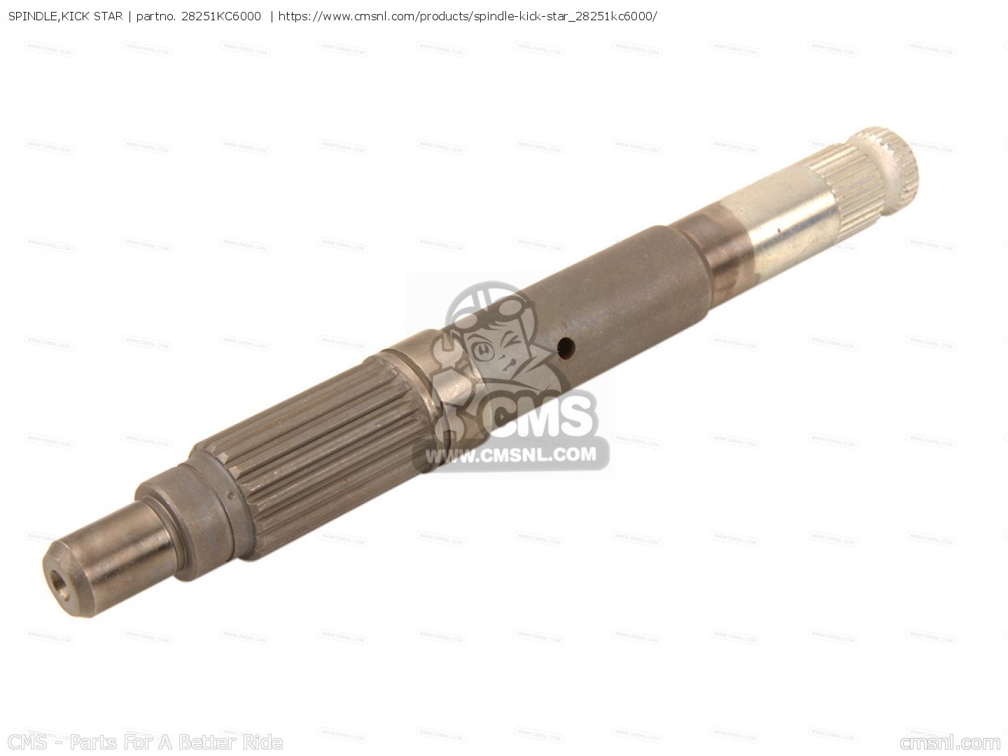 28251KC6000: SPINDLE,KICK STAR Honda - buy the 28251-KC6-000 at CMSNL