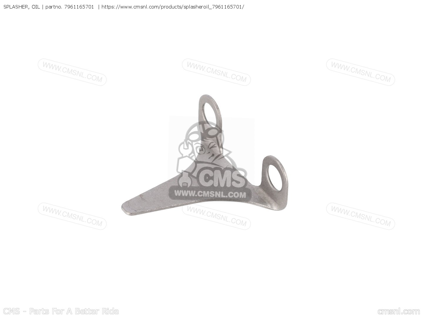 7961165701: SPLASHER, OIL Yamaha - buy the 796-11657-01-00 at CMSNL