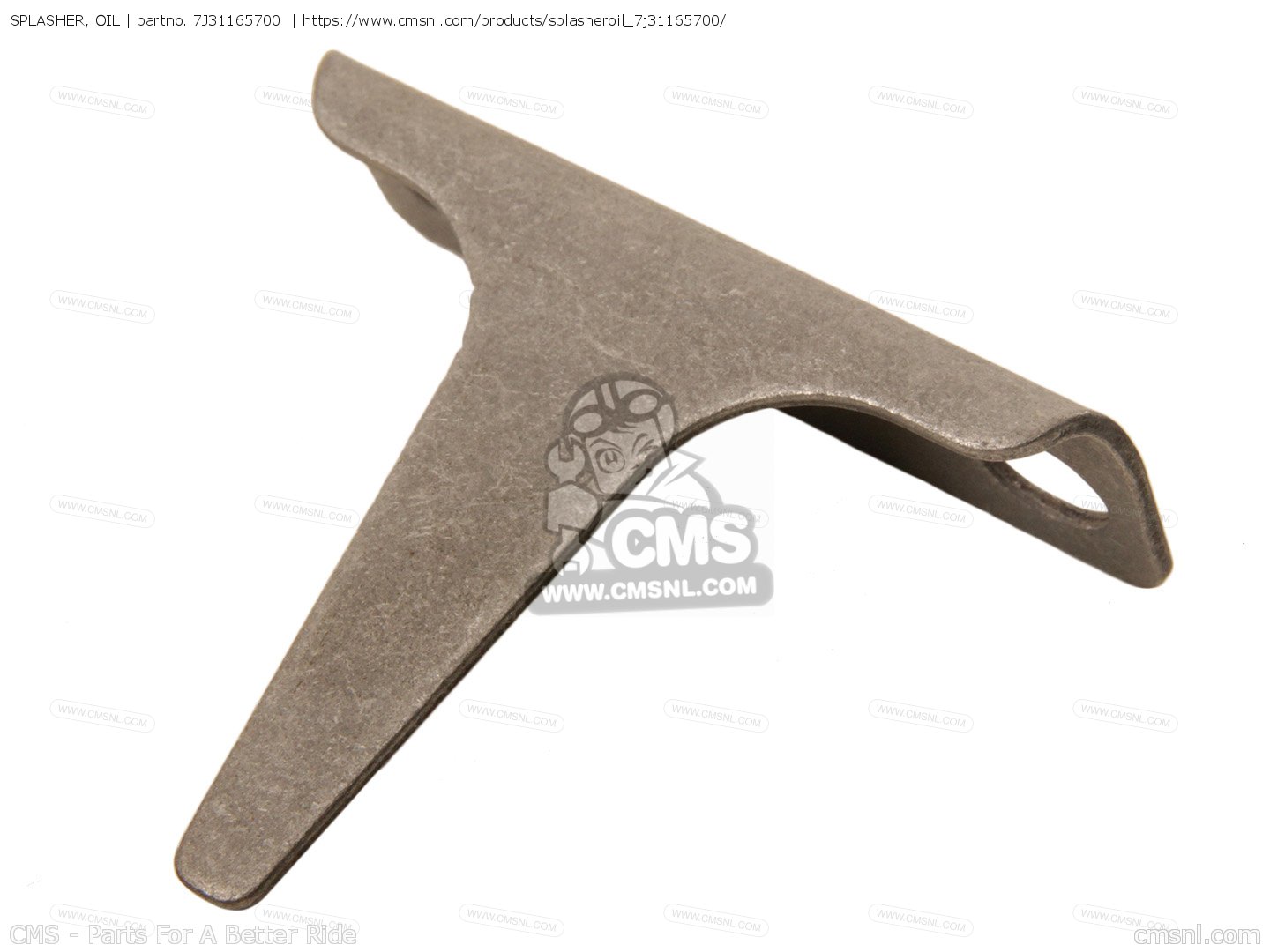 7J31165700: Splasher, Oil Yamaha - buy the 7J3-11657-00 at CMSNL