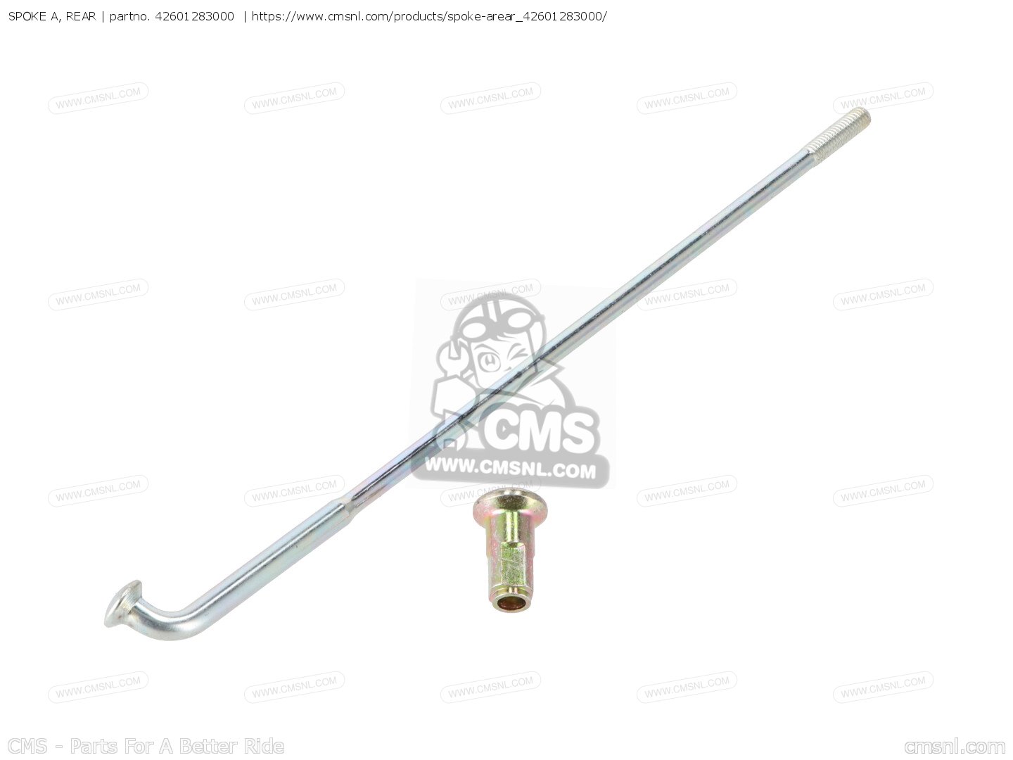 42601283000: SPOKE A, REAR Honda - buy the 42601-283-000 at CMSNL