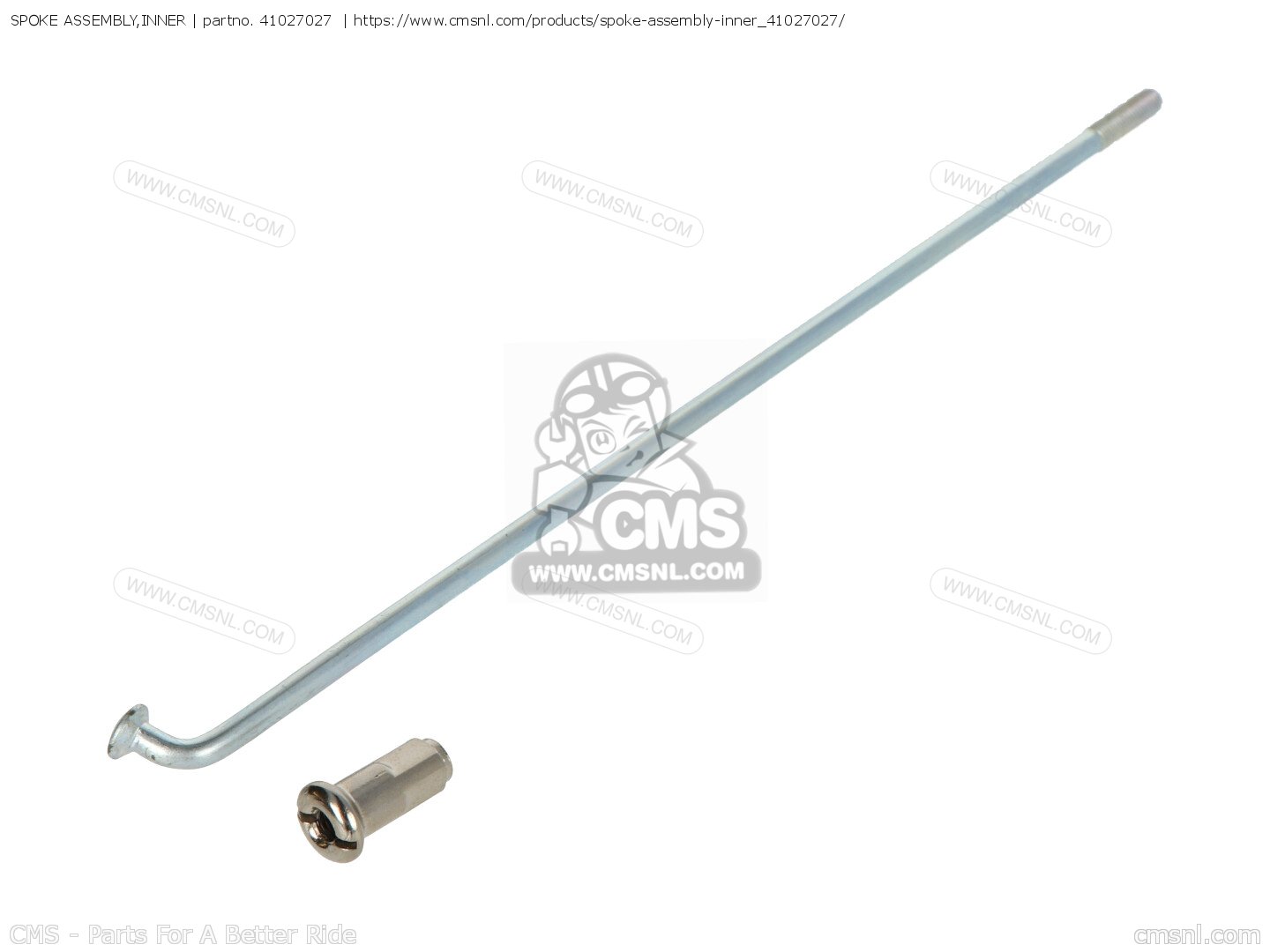 41027027: Spoke Assembly,inner Kawasaki - buy the 41027-027 at CMSNL
