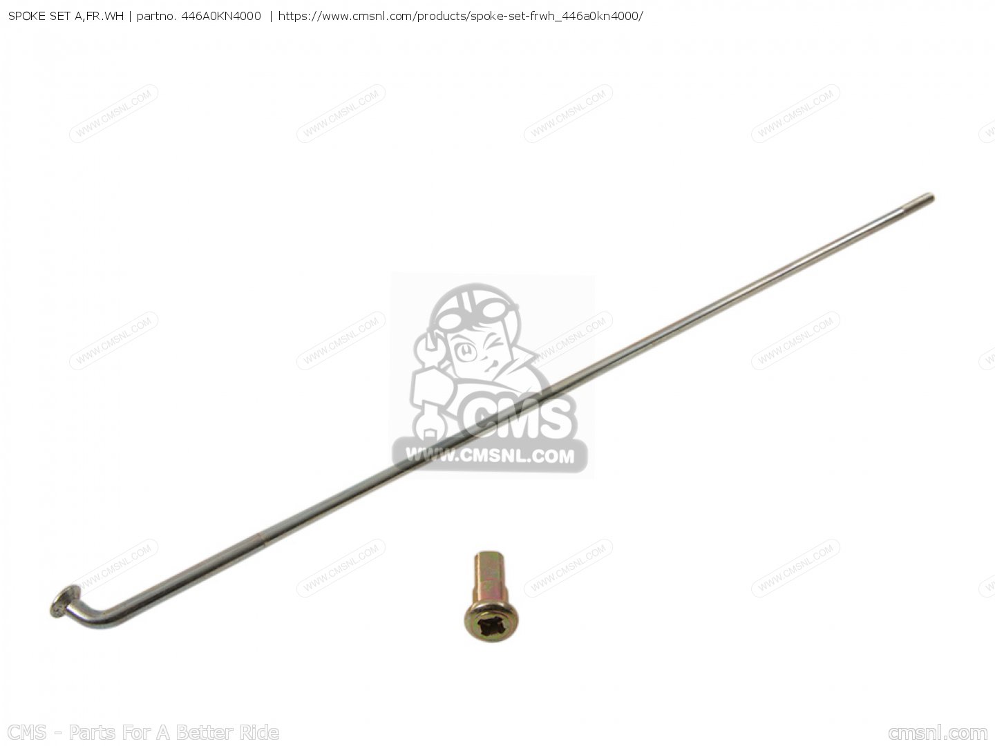 446A0KN4000: Spoke Set A,fr.wh Honda - buy the 446A0-KN4-000 at CMSNL