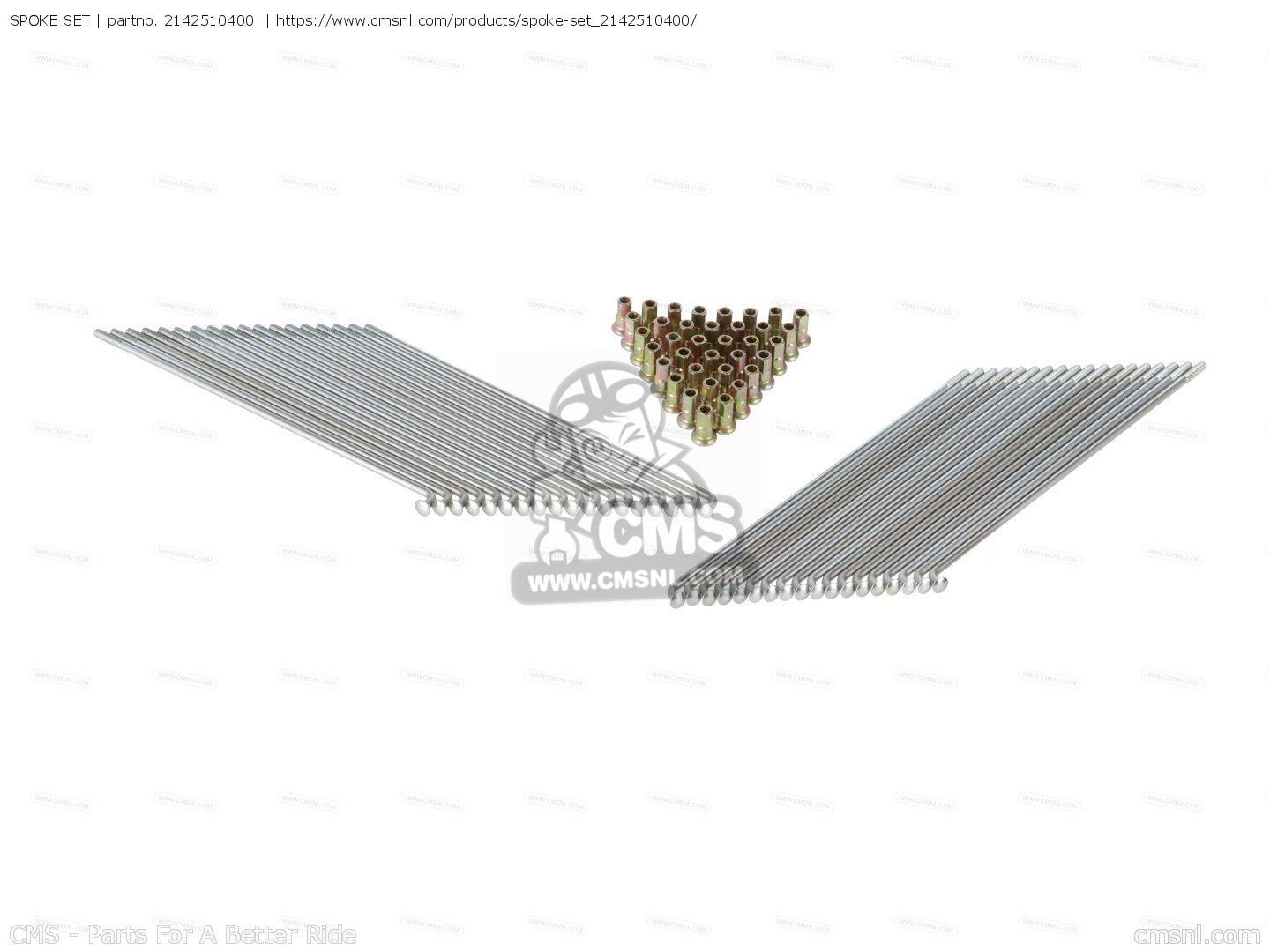 2142510400: SPOKE SET Yamaha - buy the 214-25104-00-00 at CMSNL