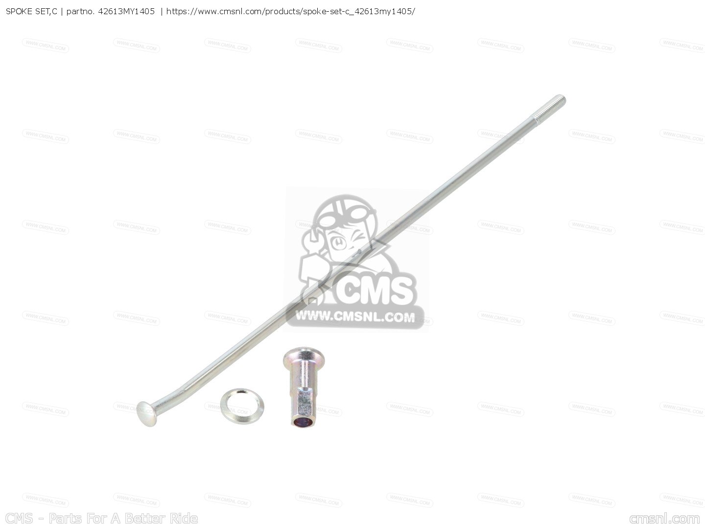 42613MY1405: SPOKE SET,C Honda - buy the 42613-MY1-405 at CMSNL