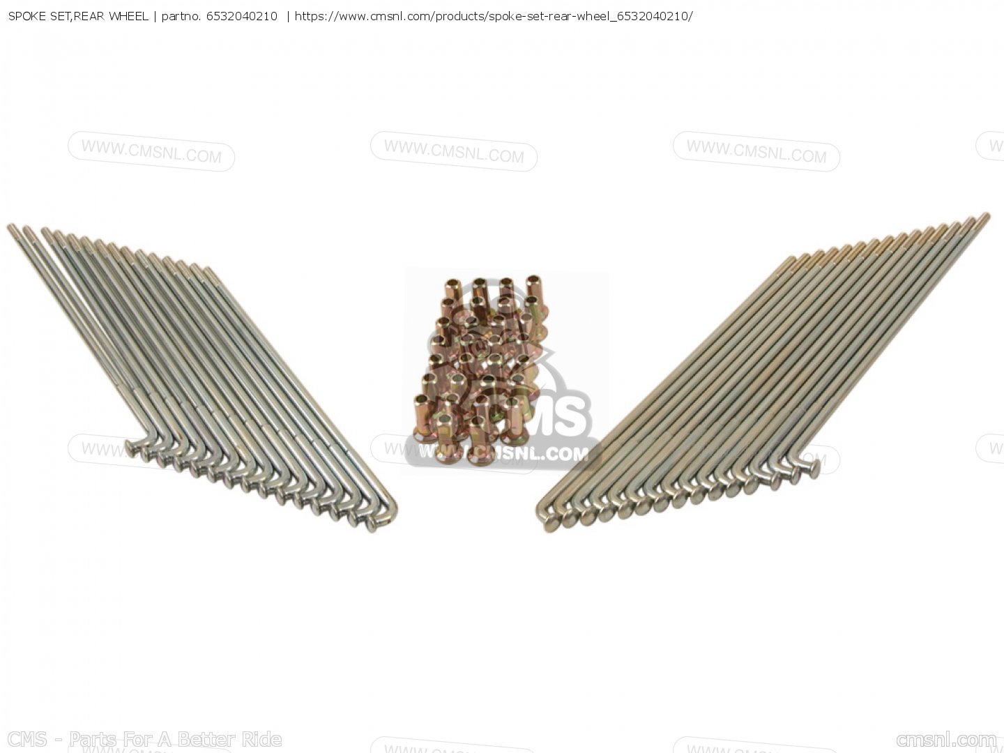 6532040210: SPOKE SET,REAR WHEEL Suzuki - buy the 65320-40210 at CMSNL