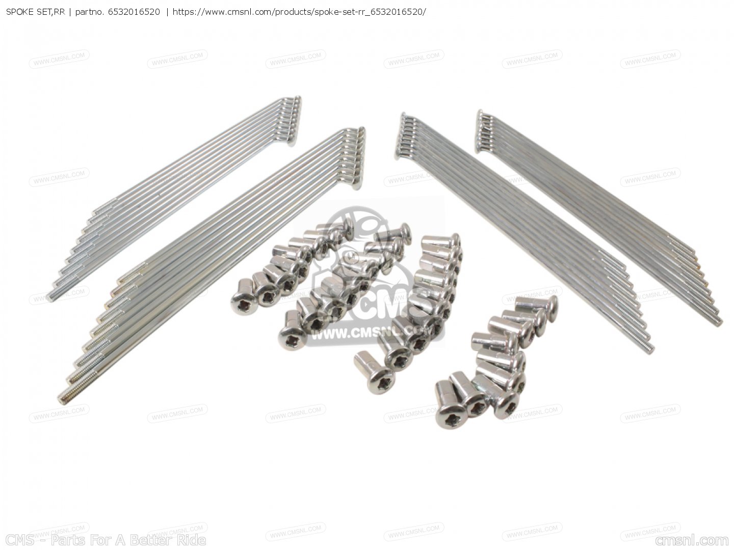 6532016520: SPOKE SET,RR Suzuki - buy the 65320-16520 at CMSNL