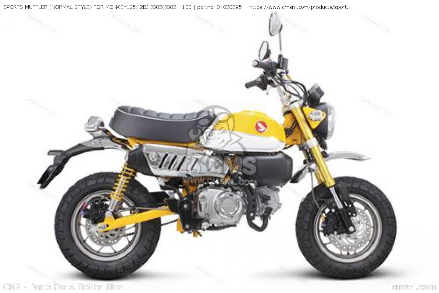 04020295: Sports Muffler (normal Style) For Monkey125: 2bj-jb02 (jb02 ...