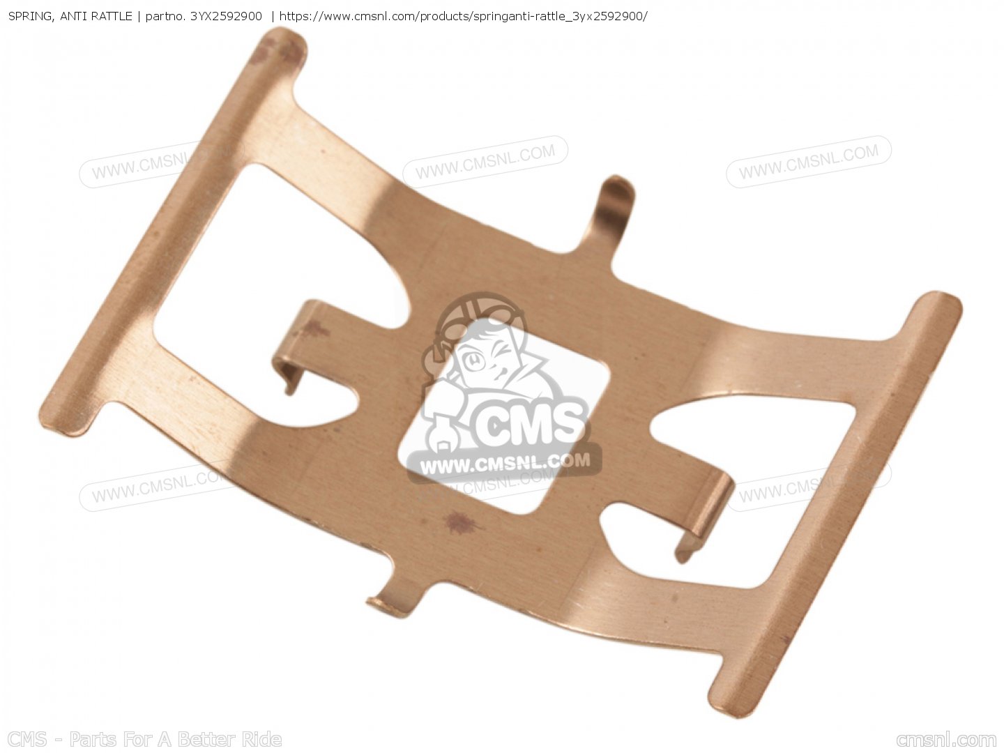 SPRING, ANTI RATTLE for Yamaha - order at CMSNL