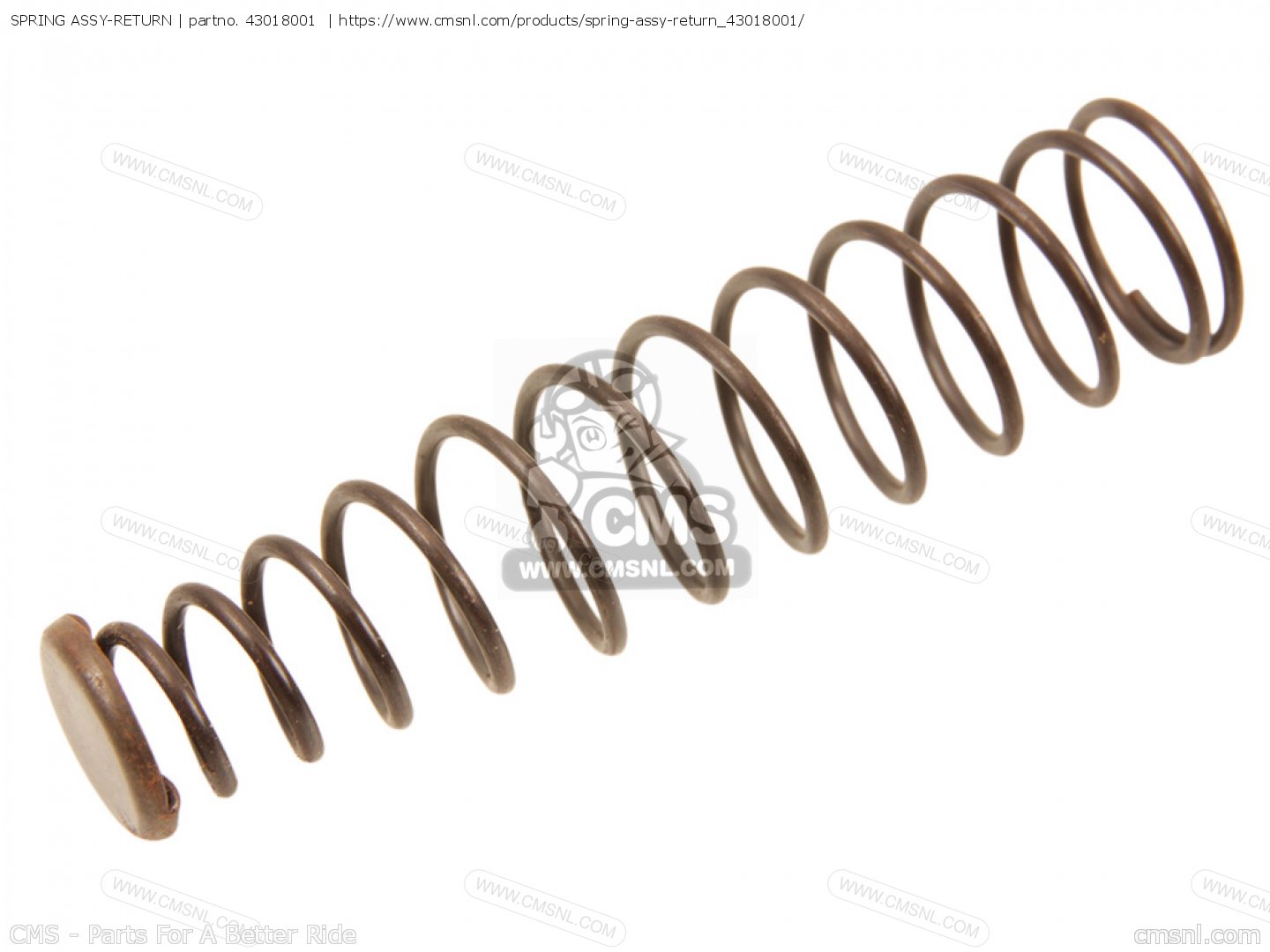 43018001: SPRING ASSY-RETURN Kawasaki - buy the 43018-001 at CMSNL